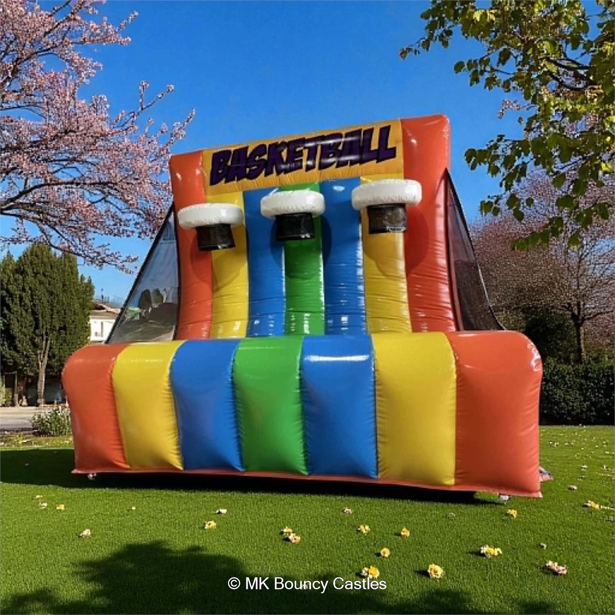 Triple Basketball Shootout Inflatable (10ft high) - Bouncy Castle Hire ...